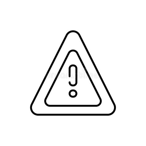 technical error color line icon website banner stock vector