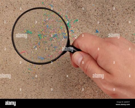 Contamination Of The Environment With Micro Plastic A Close Up Of