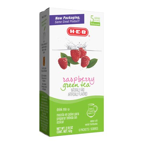 H E B Raspberry Green Tea Drink Mix Fig App