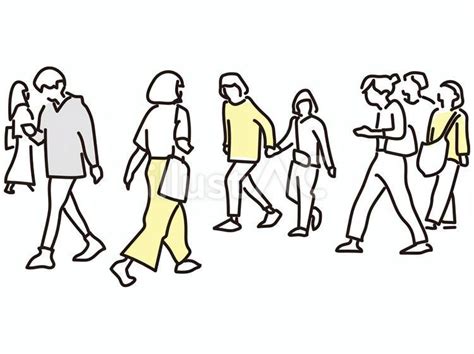 通行人イラスト No 24261992｜無料イラスト・フリー素材なら「イラストac」