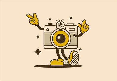 Illustration Design Of A Analog Camera Mascot 16143468 Vector Art At Vecteezy