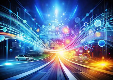 Dynamic Abstract Data Flow Visualization A Stunning Digital Background