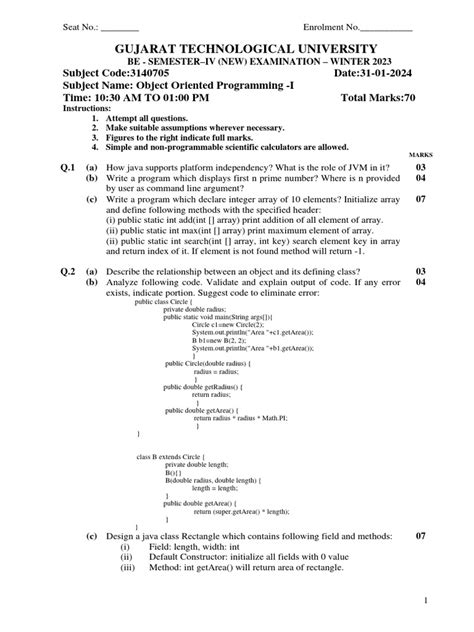 oops pdf method computer programming inheritance object