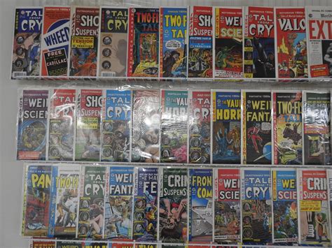 Huge Lot 120 Comics Wall Ec Classics And Annuals Tales Ft Crypt Reprints Vf Comic Books