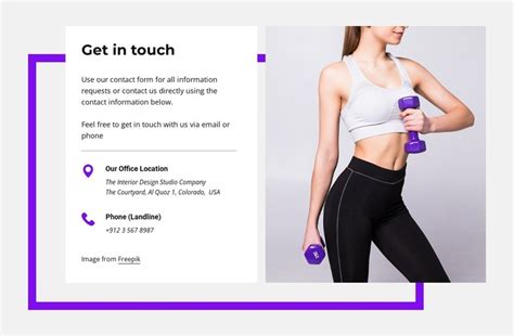 contacts block with shape html template by nicepage