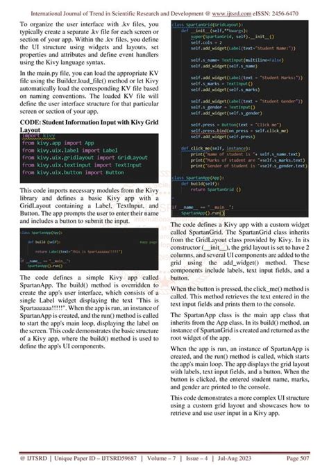 Developing Online Application With Kivy A Python Framework Pdf