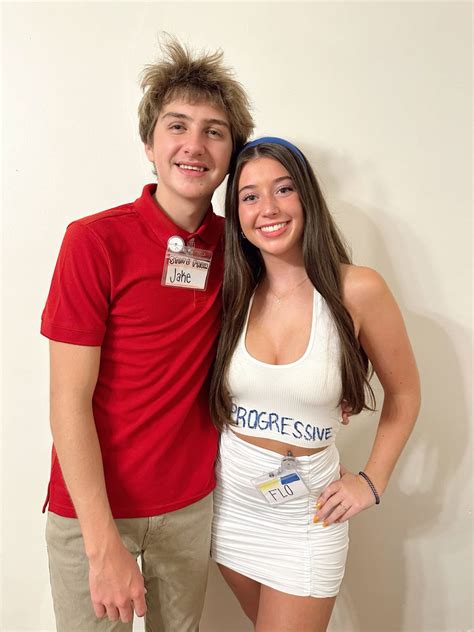Progressive Flo And Jake From State Farm Couples Halloween Inspo Cute