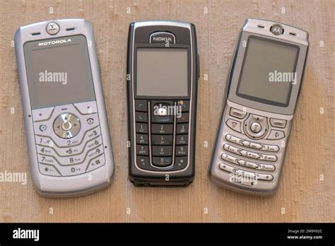 Old Nokia And Motorola Mobile Phones For Recycling Stock Photo Alamy