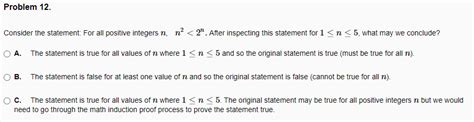 Solved Consider The Statement For All Positive Integers Chegg