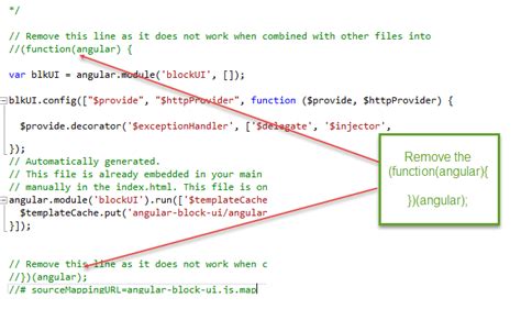 Angularjs Angular Block Ui Does Not Work In Distribution Cannot