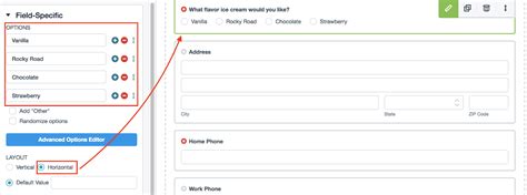 Radio Button Fields