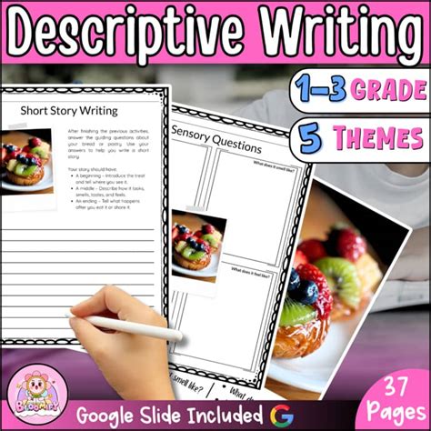 Descriptive Writing Graphic Organizer Breads And Pastries Writing 1 3 Grade
