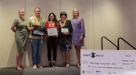 2022 Visitor Industry Charity Walk Maui County Awards Over 1 Million