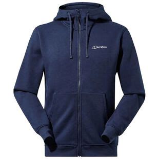 Berghaus Mens Logo Full Zip Hoody (Dark Blue) | Sportpursuit.com