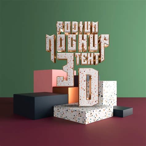 Premium Psd Three Dimensional Minimal Podium Display Scene
