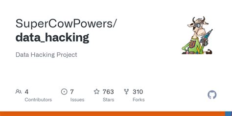 Github Supercowpowersdatahacking Data Hacking Project