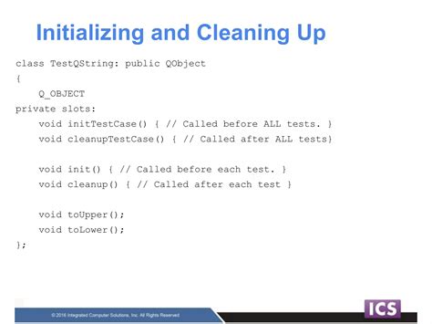 Qt Test Framework PPT