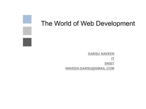 Webdevelopment By Naveen Ppt
