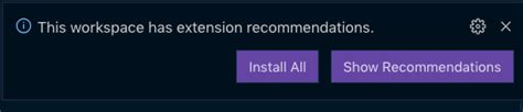 recommending vscode extensions within your open source projects