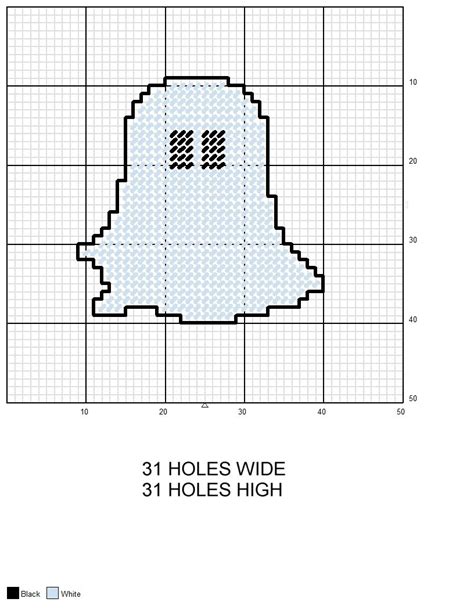 Ghost 1 Halloween Plastic Canvas Pattern