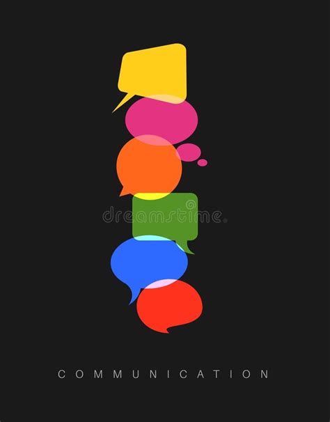 Vector Abstract Communication Concept Illustration Stock Vector