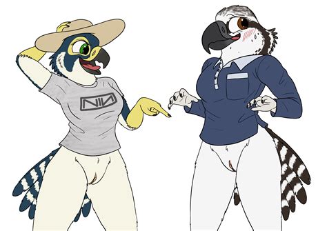 Rule 34 Absurd Res Accipitriform Anthro Avian Bird Blush Bottomless