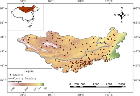 Spatial Distribution Of Meteorological Stations And The Elevation Of Download Scientific