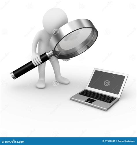 Computer Analysis Stock Illustration Illustration Of Metal 17512840