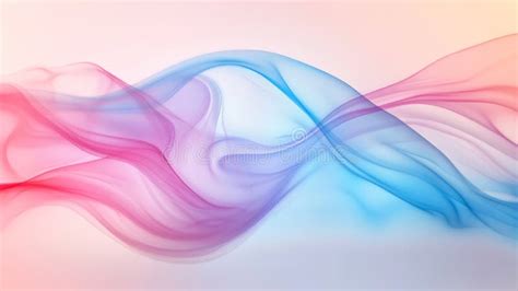 Abstract Pastel Wave Pattern On Gradient Background Digital Art
