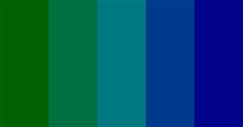 Dark Blue And Green Gradient Color Scheme Blue