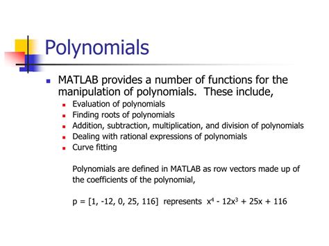 PPT Advanced Topics Polynomials PowerPoint Presentation Free Download ID