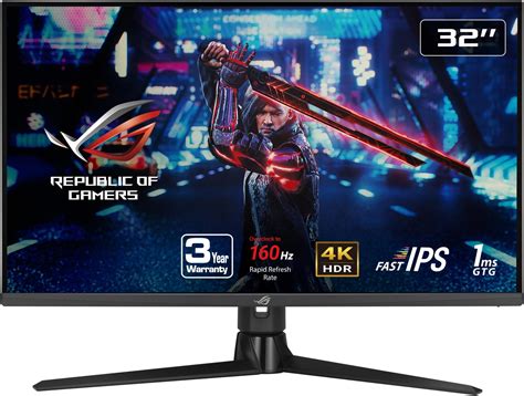 Asus Rog Strix 32” Hdmi 21 Dsc Gaming Monitor Xg32uq