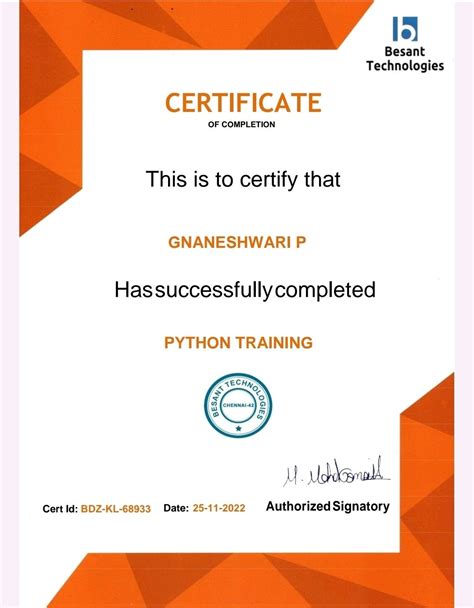 gnaneshwari p on linkedin python dataanalyst besanttechnologies kalyannagar