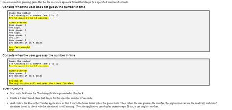 Solved Create A Number Guessing Game That Has The User Race Chegg