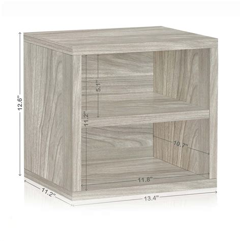 Aspen Grey Stackable Cube With Shelf Voc And Formaldehyde Free Way Basics