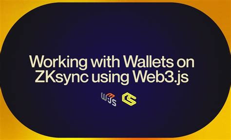working with wallets on zksync using web3 js