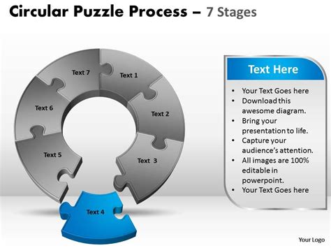Components Circular Puzzle Process Presentation Graphics Presentation PowerPoint Example