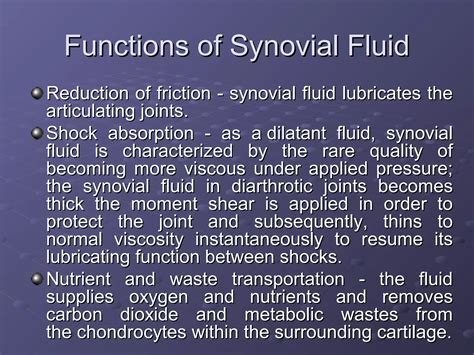 Synovial Fluid Examination Ppt