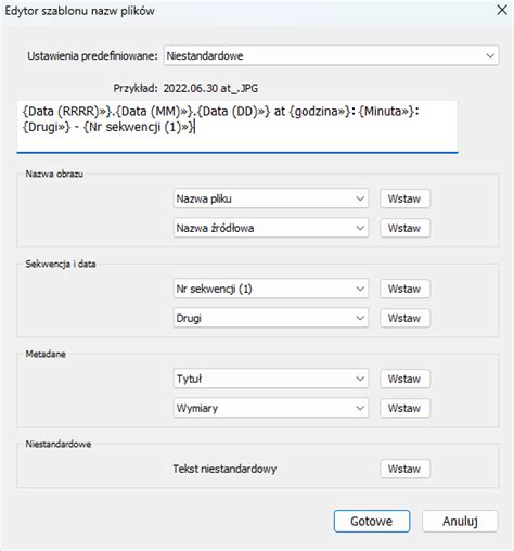 Lightroom Classic błąd z masową zmianą nazwy Problemy z