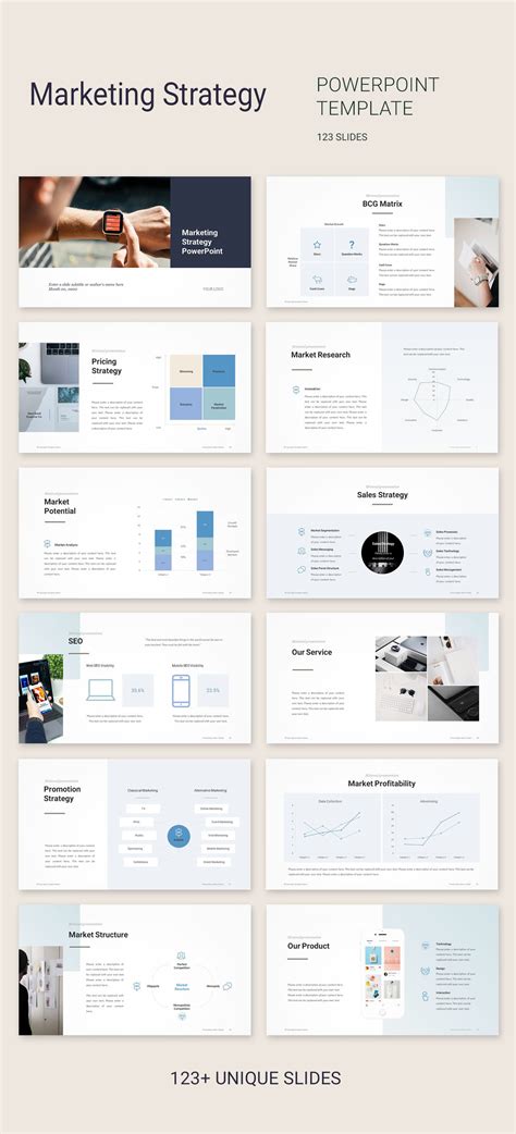Marketing Strategy PowerPoint Template Download PowerPoint 마케팅 계획 마케팅 전략 마케팅