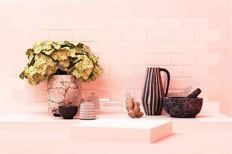 추상기하학적 모양 파스텔 핑크 색상 장면 최소한의 장식 및 소품 화장품 또는 제품 디스플레이 연단 3d 렌더링디자인 3차원 형태에 대한 스톡 사진 및 기타 이미지 Istock