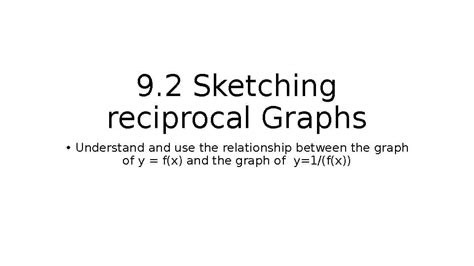 Specialist Maths Unit 2 Topic 4 Trigonometry Part 1 Reciprocal Trig Graphs