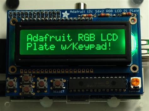 New Products Adafruit Rgb Positive 16×2 Lcdkeypad Kit For Raspberry