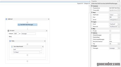 Uipath Download Email Attachment Goocoder