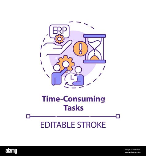time consuming process stock vector images alamy