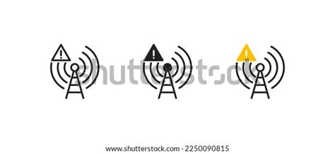 No Connection Server Internet Icon Set Stock Vector Royalty Free 2250090815 Shutterstock