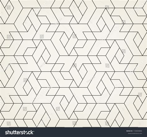 Pattern Thin Lines Poligons Geometric Shapes Stock Vector Royalty Free 1109808806