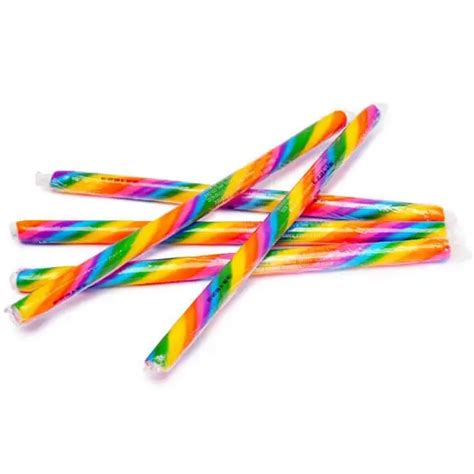 Cherry Rainbow Hard Candy Sticks 100 Piece Box Candy Store