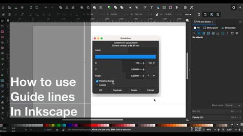 how to use guide lines in inkscape youtube