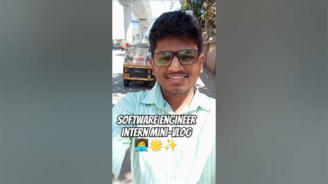 Software Engineer Intern Mini Vlog 👨‍💻 🙌 Software Pune Minivlog Vlog Shorts Youtube